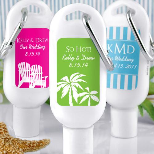 Personalized Sunscreen with Carabiner (SPF 30) - Silhouette Collection ...